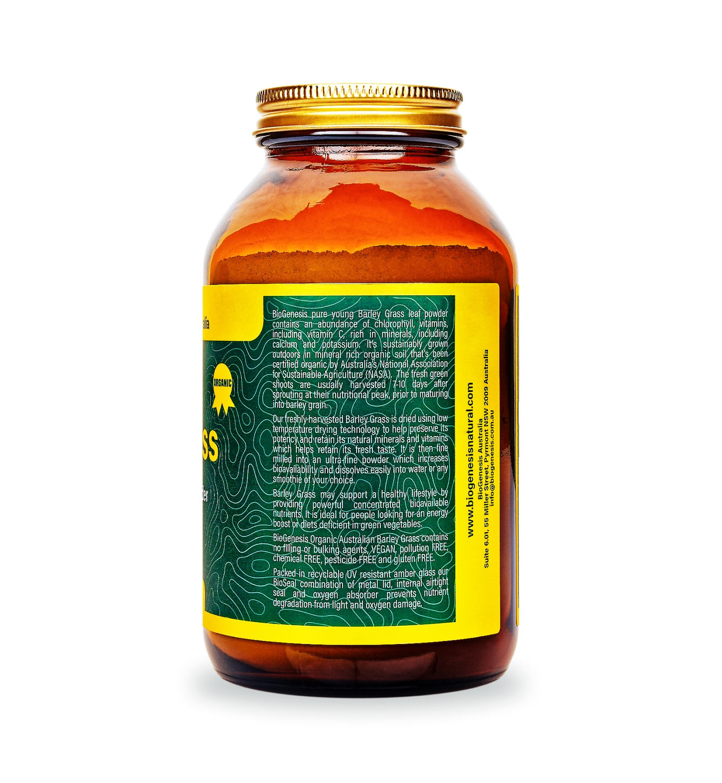 Australian Organic Barley Grass Powder, 150g – BioGenesis